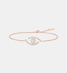 Bracelet jonc diamant pavé en or rose Or rose - Messika | Galeries ...