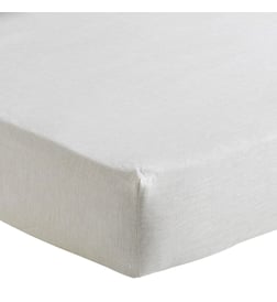 Drap housse uni en pur lin, MAINE Naturel - Alexandre Turpault ...
