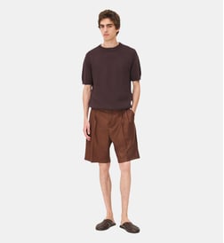 Short à pinces Como Mocha - Noyoco | Galeries Lafayette