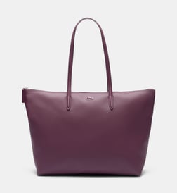 Sac cabas Large signature shopping Vert foncé - Lacoste | Galeries ...