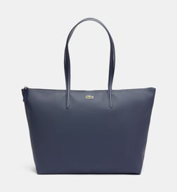 Sac cabas Large signature shopping Vert foncé - Lacoste | Galeries ...