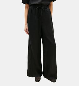 Pantalon ample en lin Rouge - Tommy Hilfiger | Galeries Lafayette