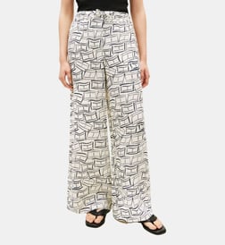 Pantalon ample en lin Rouge - Tommy Hilfiger | Galeries Lafayette