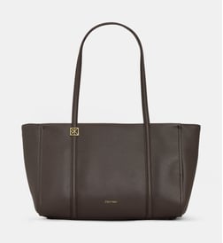 Sac cabas Emblem monogramme métal Noir - Calvin Klein | Galeries Lafayette