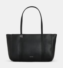 Sac cabas Emblem monogramme métal Noir - Calvin Klein | Galeries Lafayette